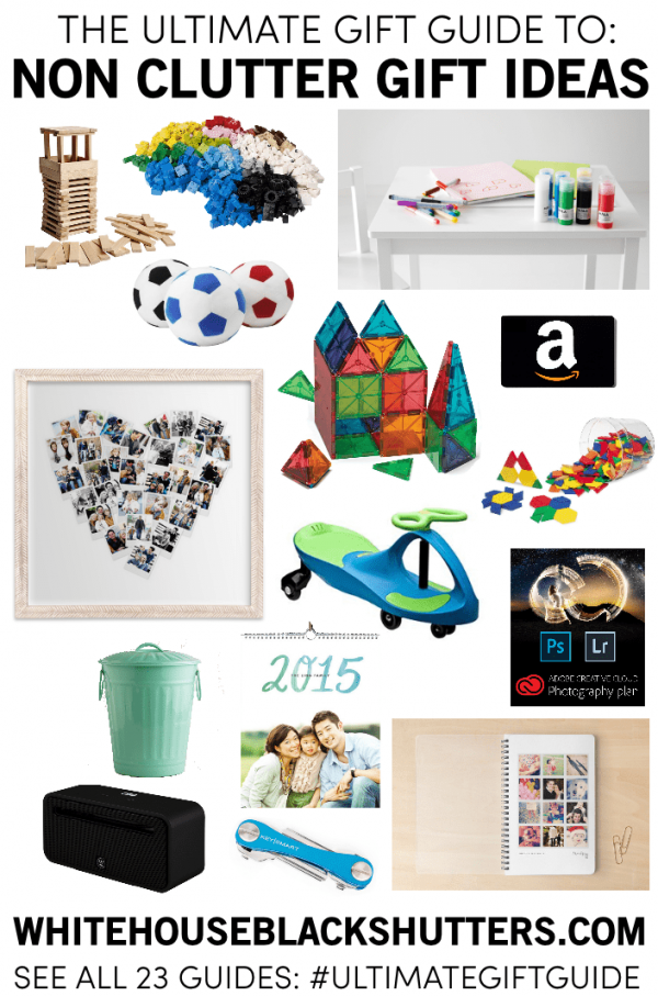 The Ultimate Gift Guide: Non Clutter Gifts