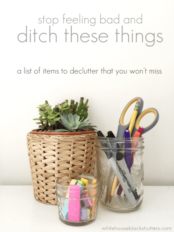 Stop Feeling Bad and Ditch These Things - white house black shutters