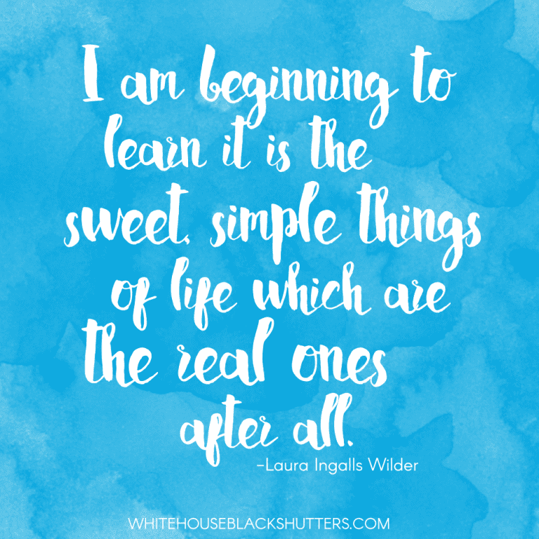 Sweet Simple Things Printable - white house black shutters